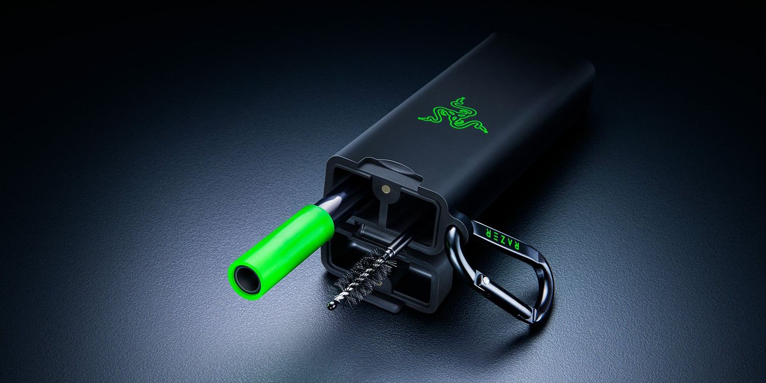 Razer Stainless Steel Reusable Straw Is Telescopic & Comes With A Holster