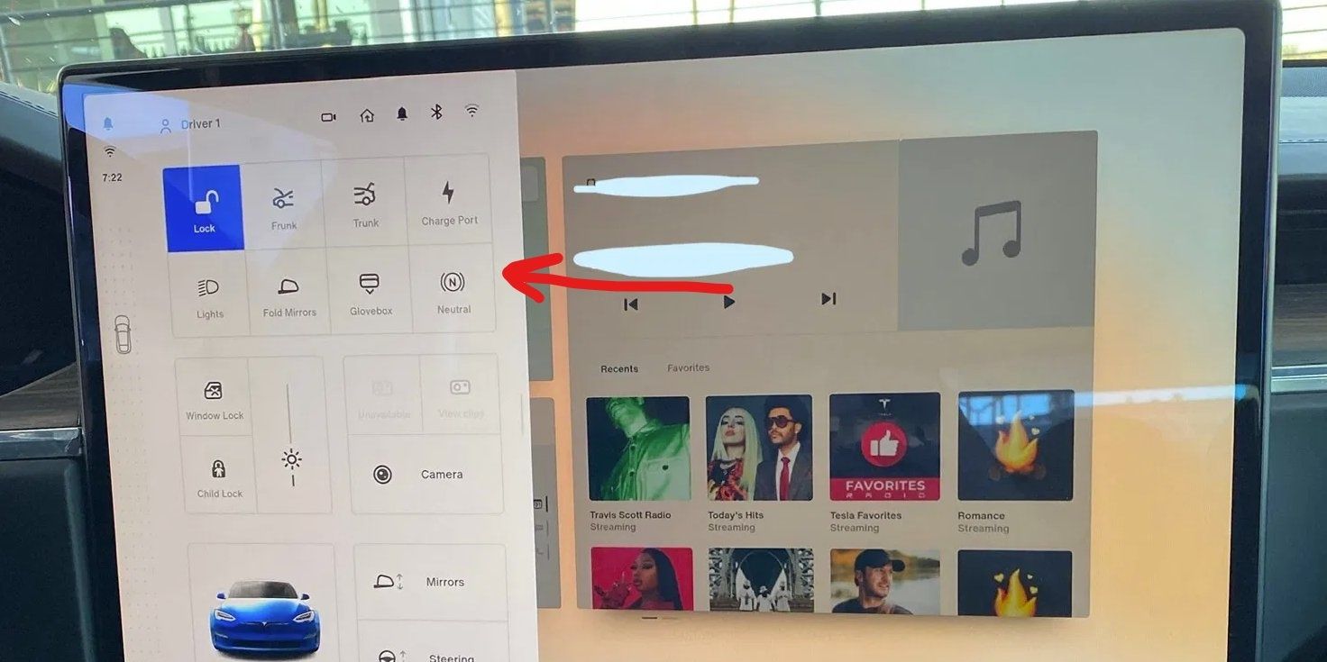 How Tesla's Model X & S Touchscreen Gear Controls Work & Look