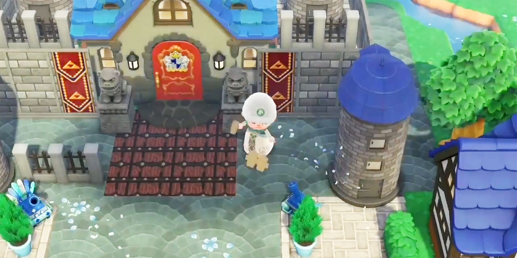 Animal Crossing Player Speedruns Zelda Hyrule Castle Build