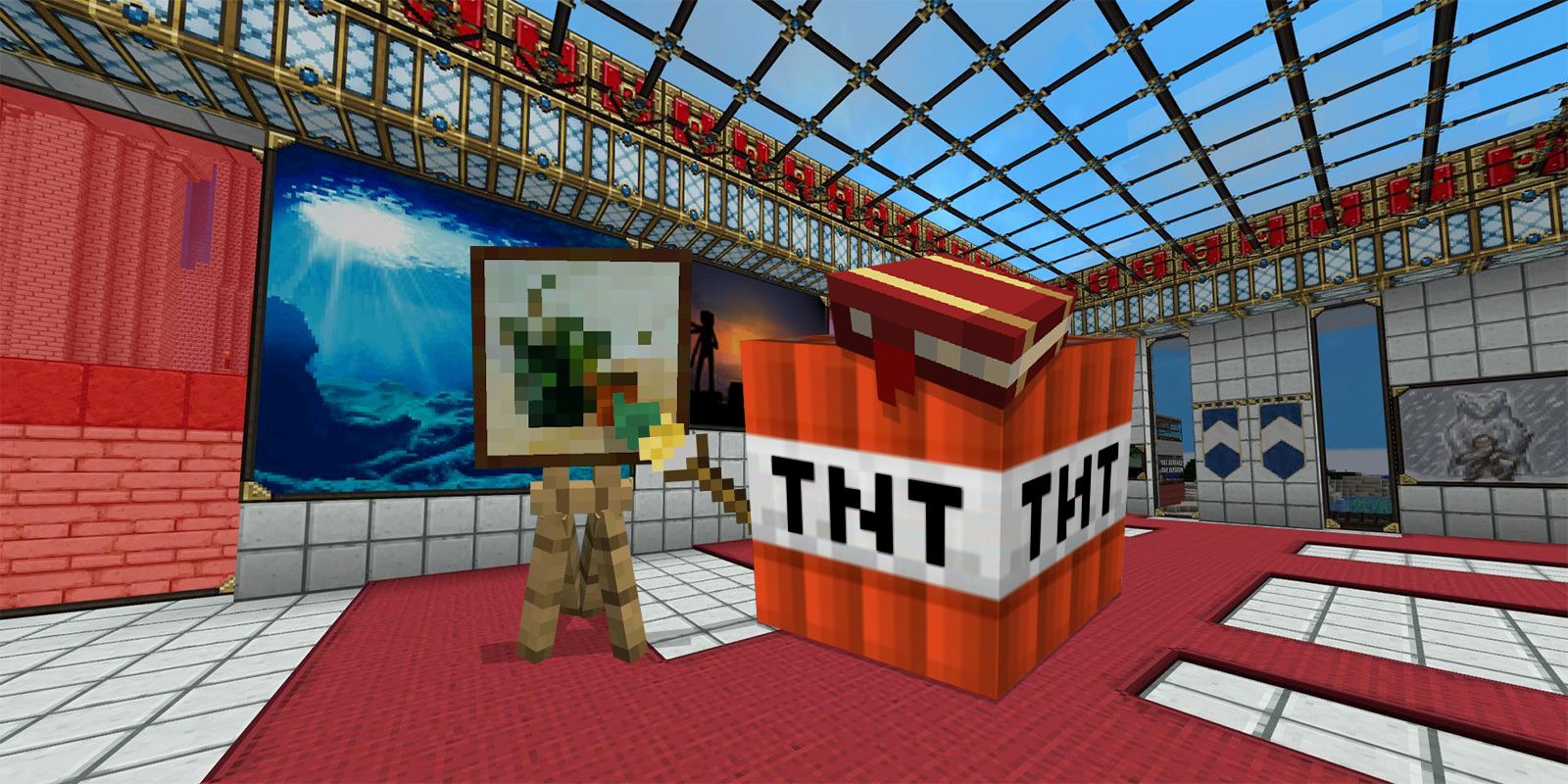 Minecraft's Destructive TNT Turned Into Automatic Art-Making Machine