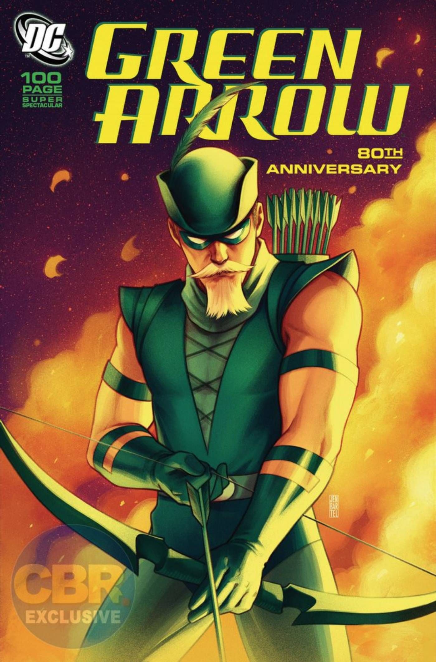 Green Arrow's Spectacular 80th Anniversary Variant Cover Art Revealed