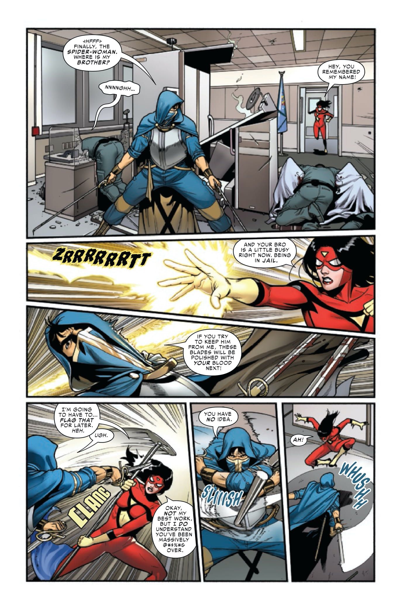 Spider-Woman's New Villain Calls Out the Worst Habit of Marvel Heroes