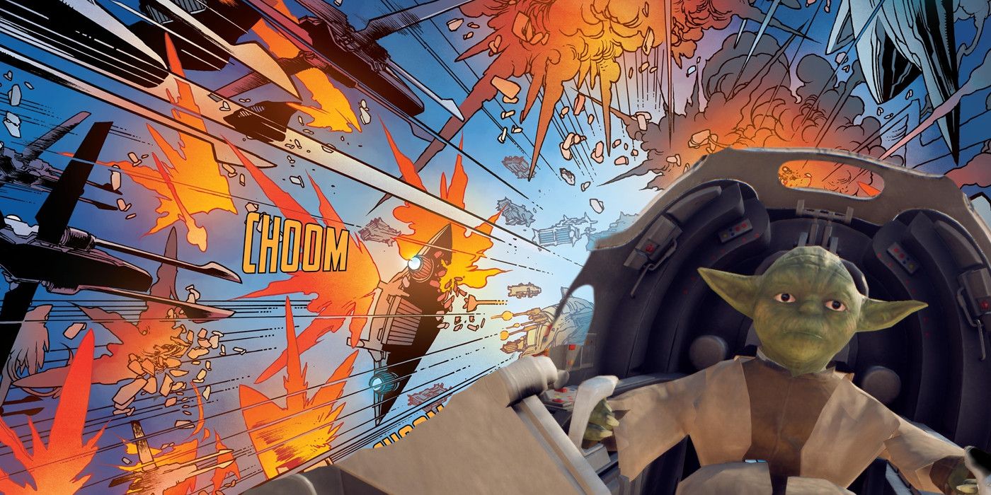 Yoda Shows Off His Pilot Skills In Epic Space Fight