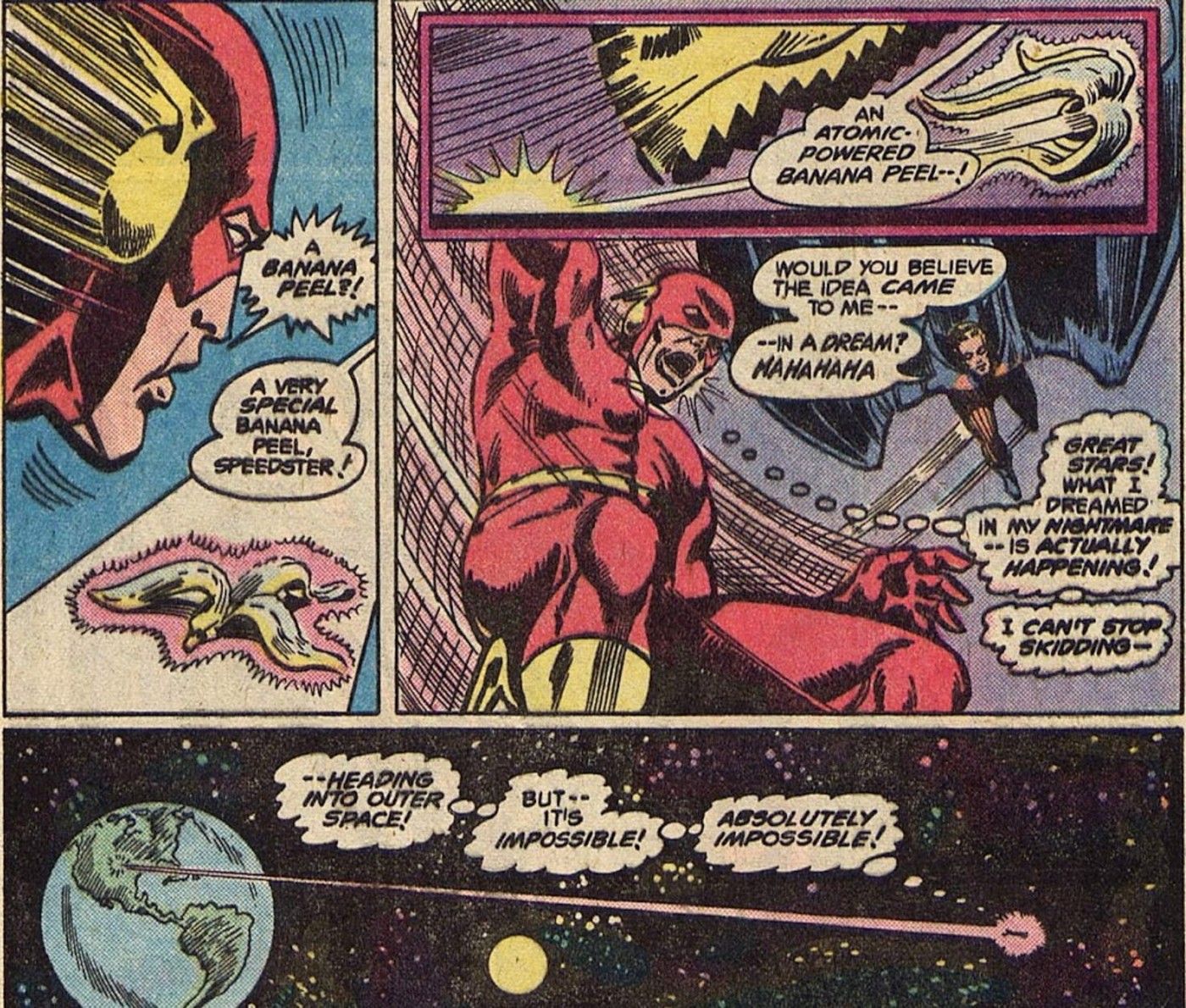 The Flash's Greatest Weakness Is Literally A Banana Peel