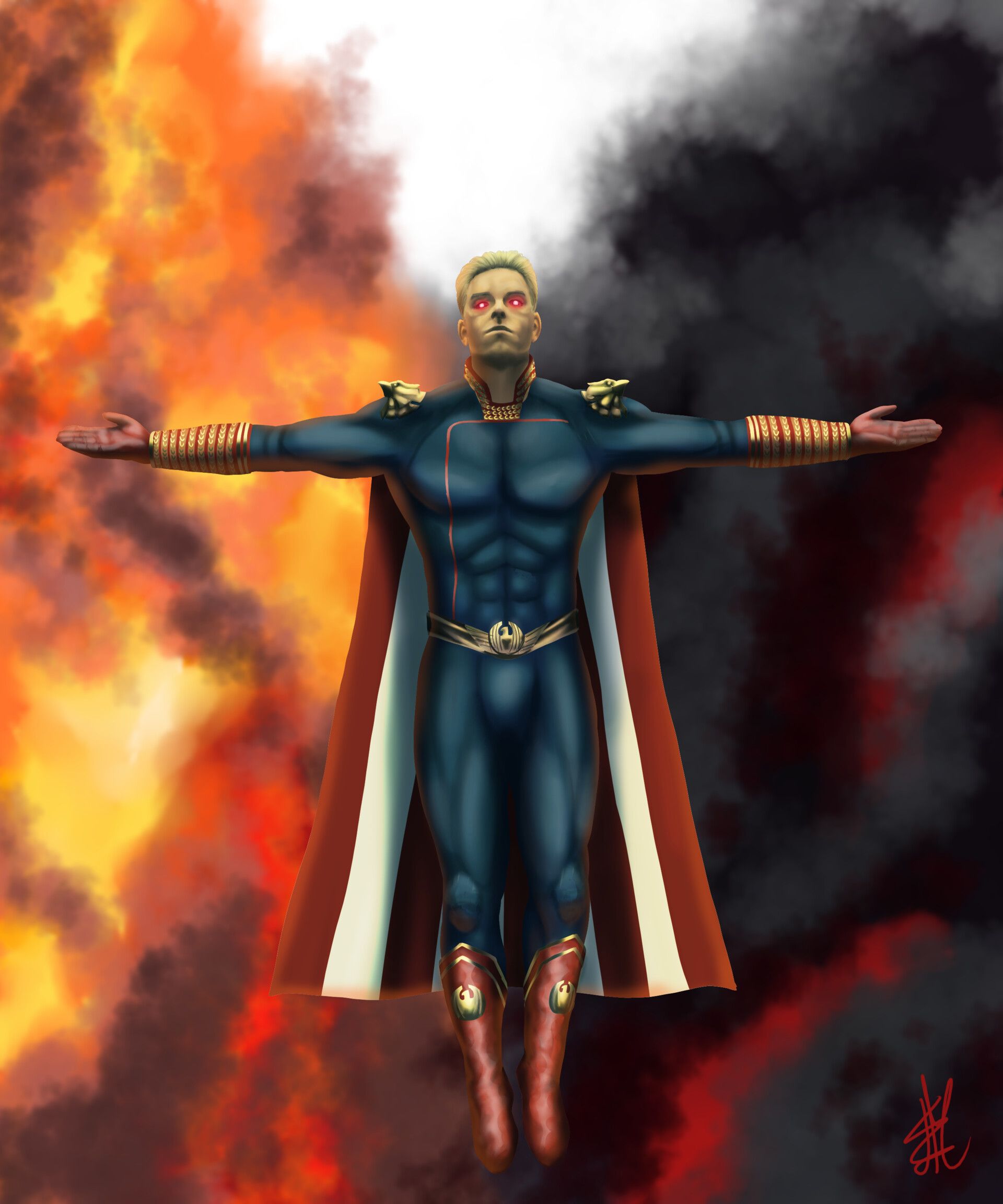The Boys: 10 Awesome Pieces Of Homelander Fan Art