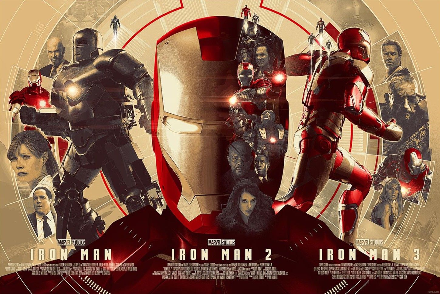 Iron Man, Captain America & Thor Trilogies Get Stunning Marvel Posters