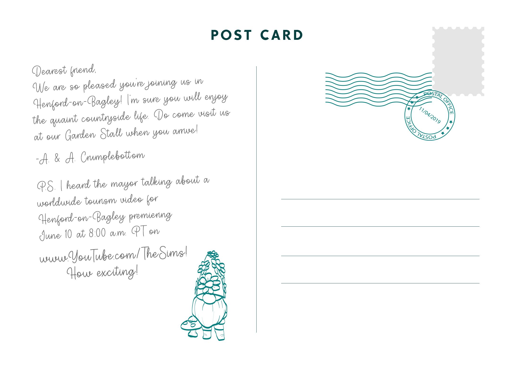 Sims 4 Teases Countryside Expansion Pack With Special Postcards