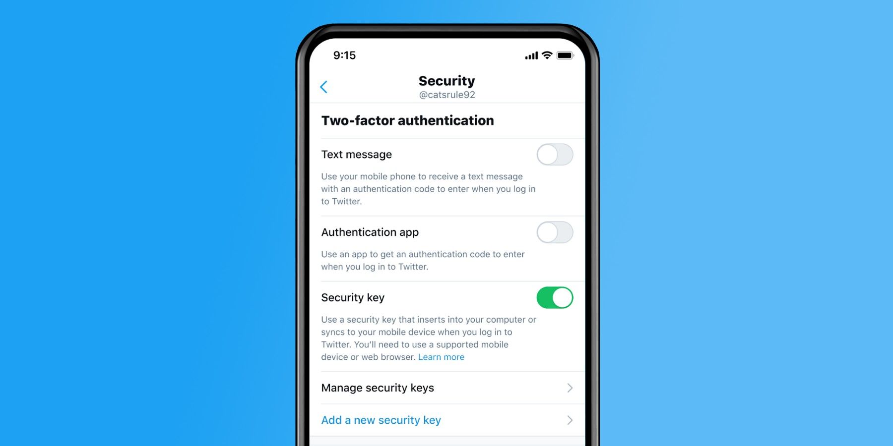 Twitter Now Allows Security Keys To Be Used As Only 2FA Option