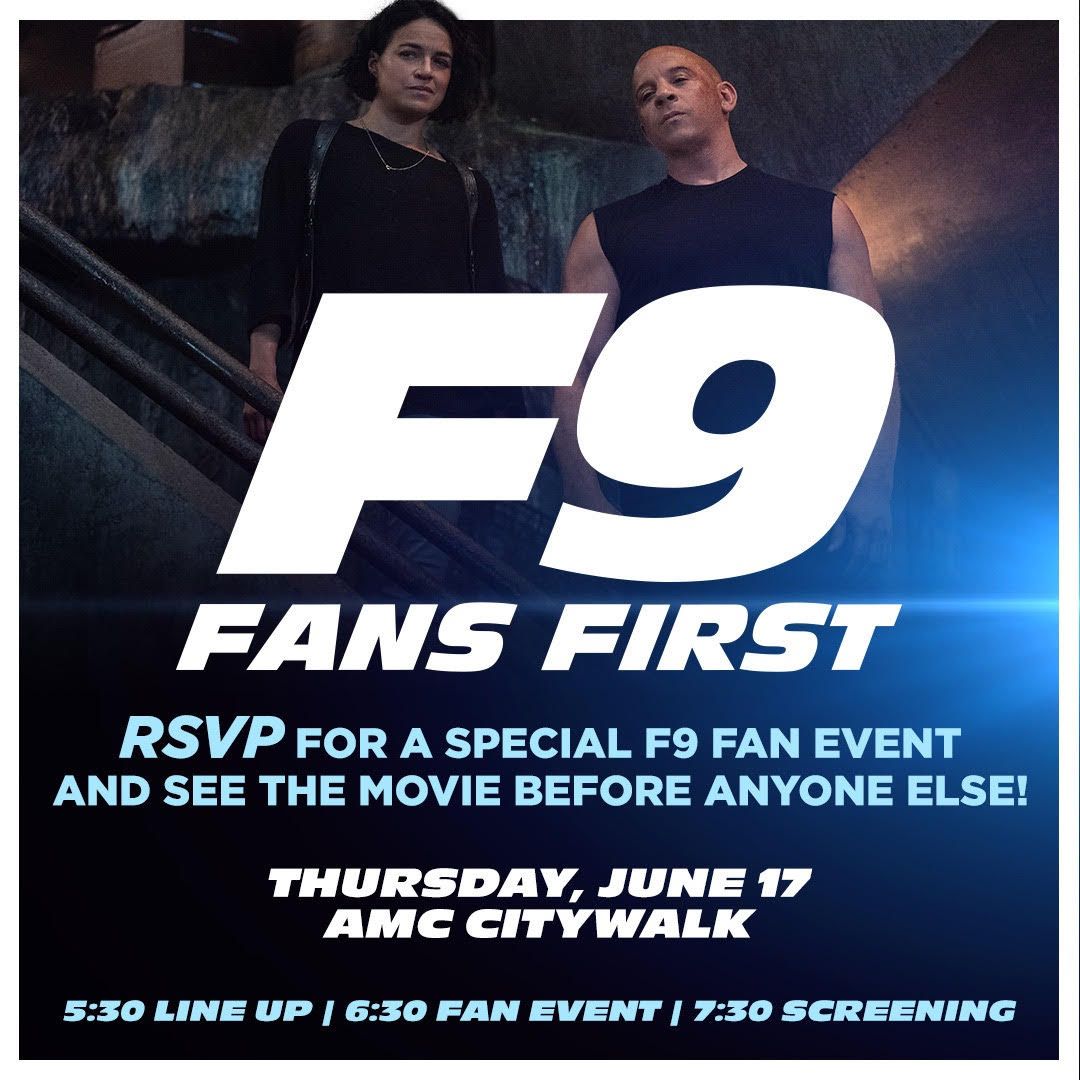 F9: Universal Announces Free Fan Event In Los Angeles This Thursday