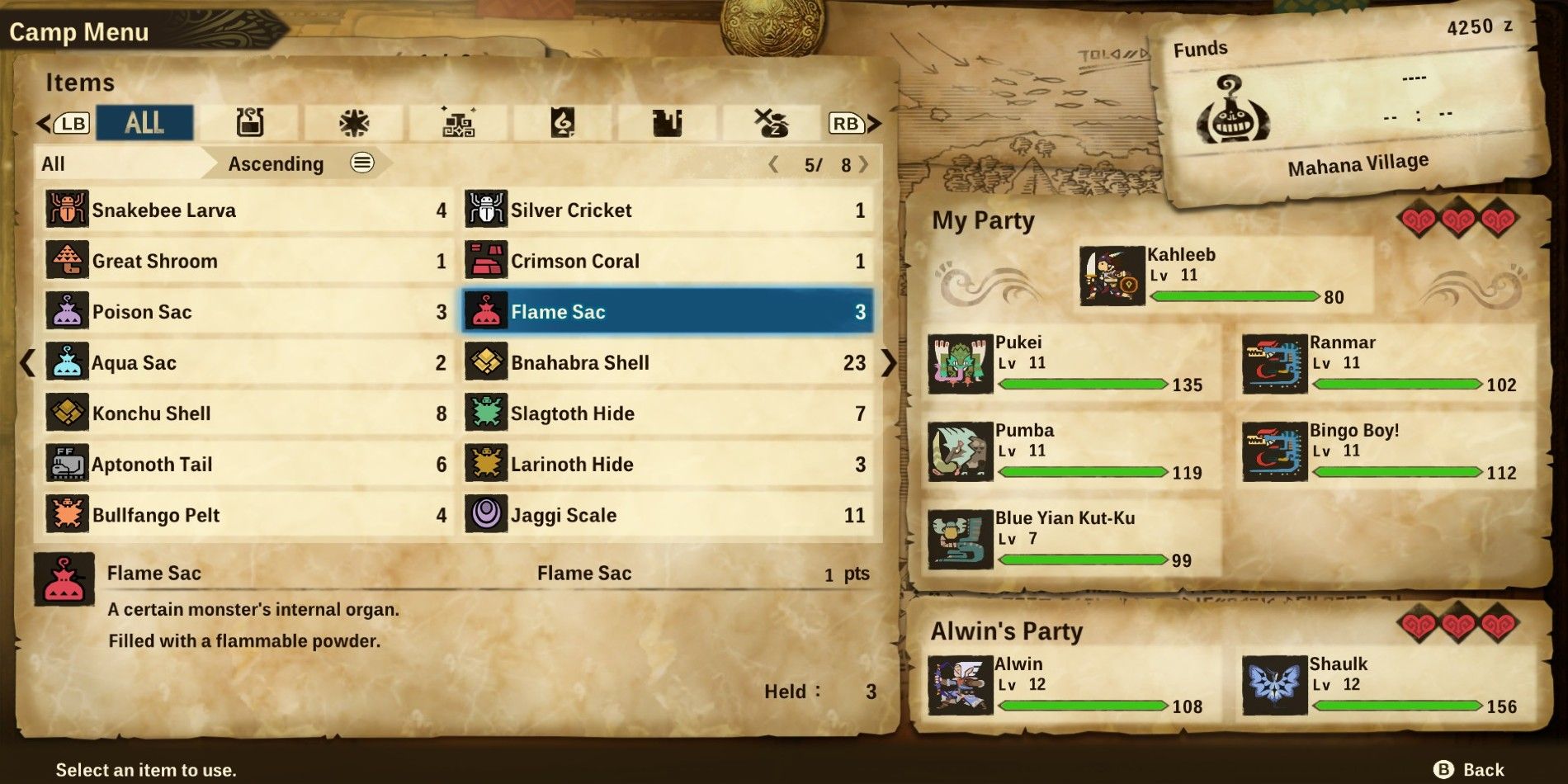 How to Find (& Farm) Flame Sacs in Monster Hunter Stories 2