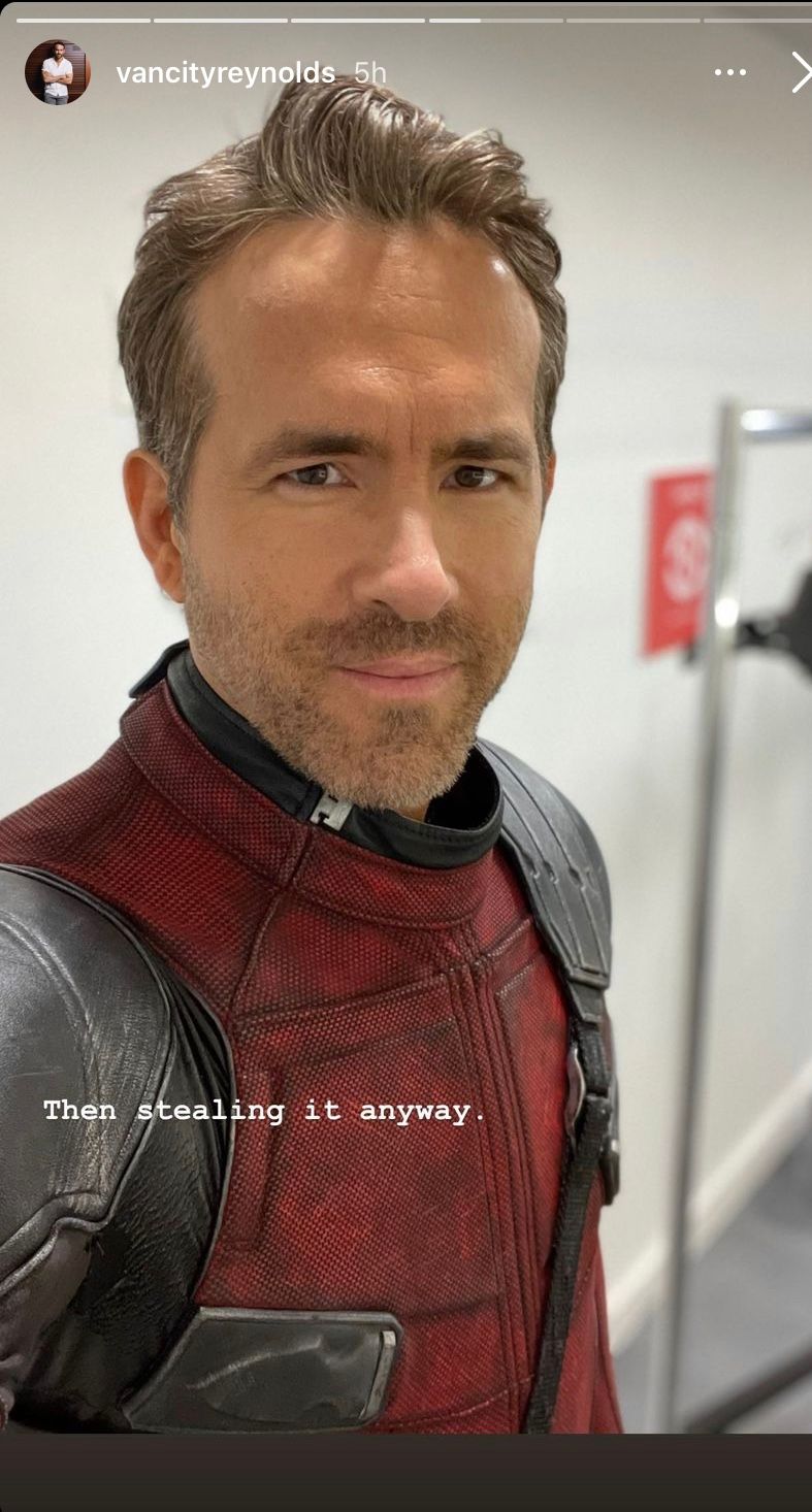 Ryan Reynolds Shares New Images Wearing Deadpool’s Suit