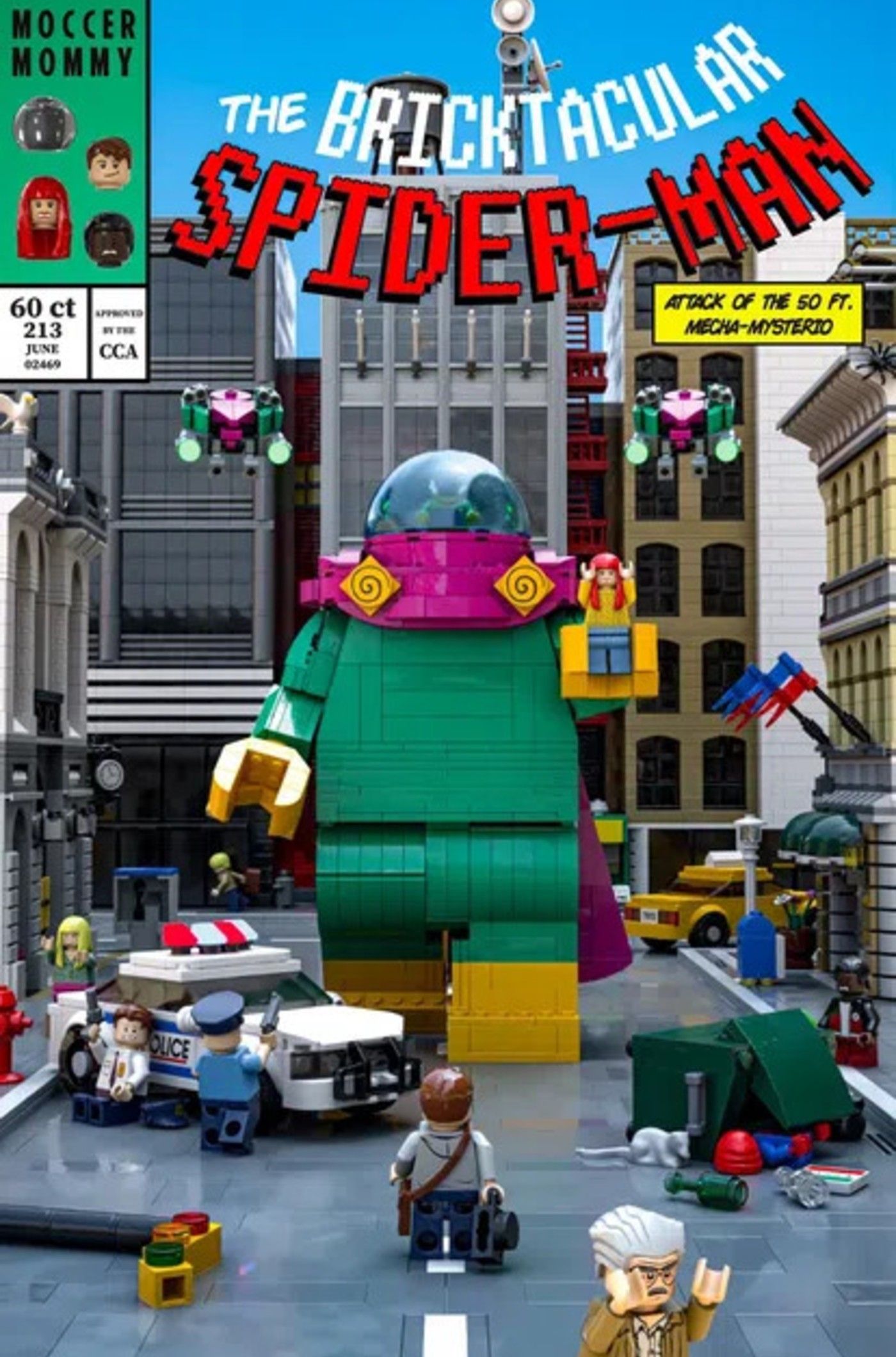 LEGO Spider-Man Contest Winner Creates Epic Comic Cover Out of Bricks