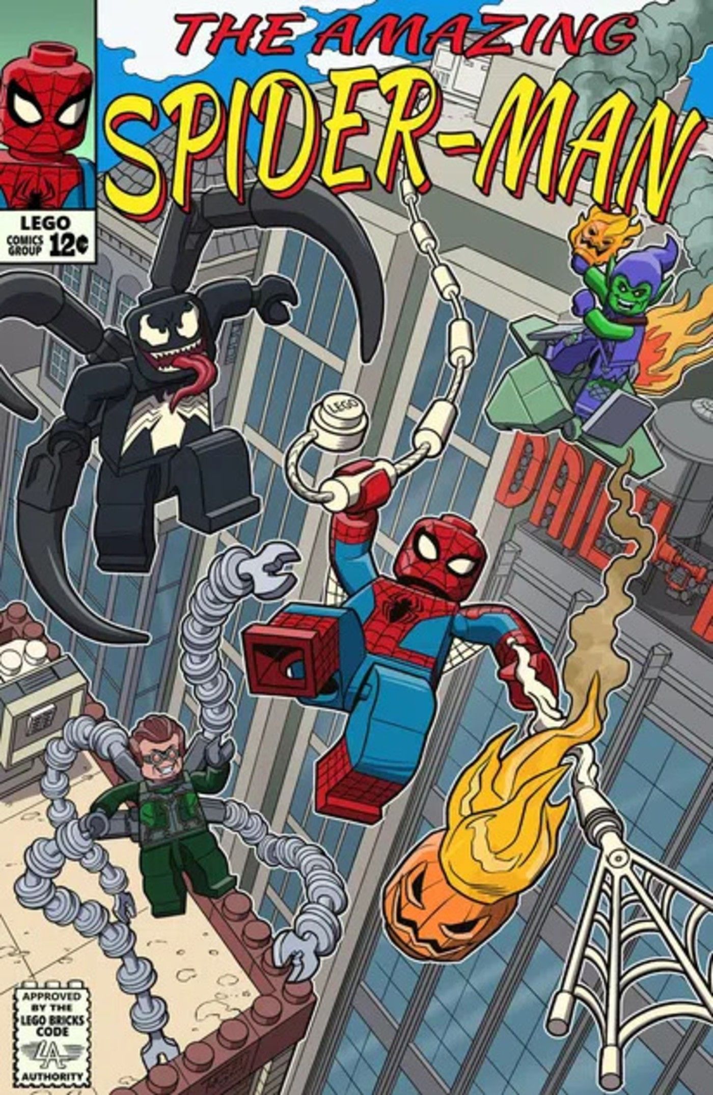 LEGO Spider-Man Contest Winner Creates Epic Comic Cover Out of Bricks