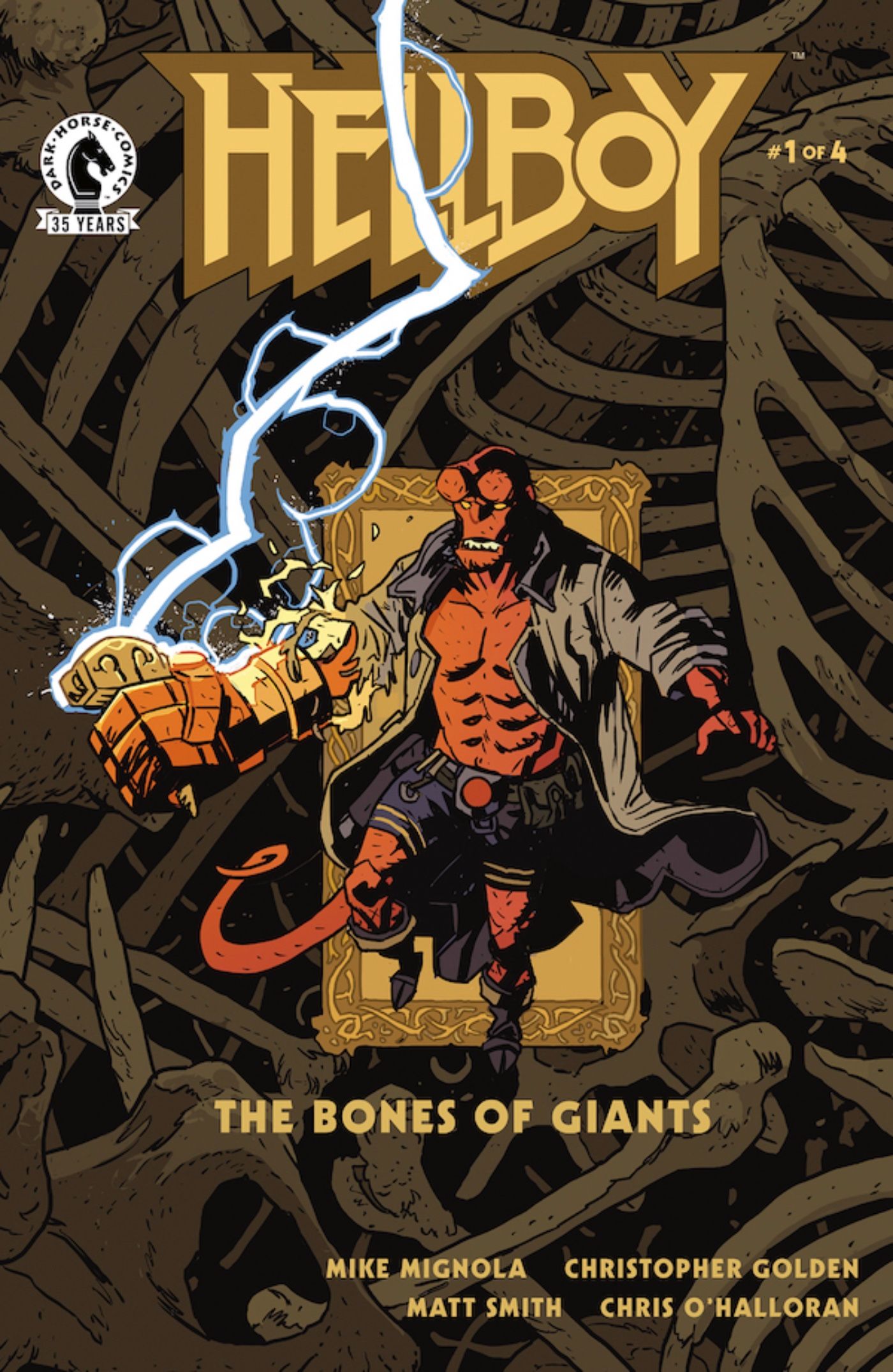 Hellboy Wields Thor's Hammer Mjolnir in New Comic The Bones of Giants