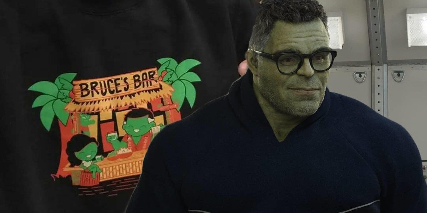 Hulk & She-Hulk Drink At Bruce's Bar On MCU Show Crew Merch