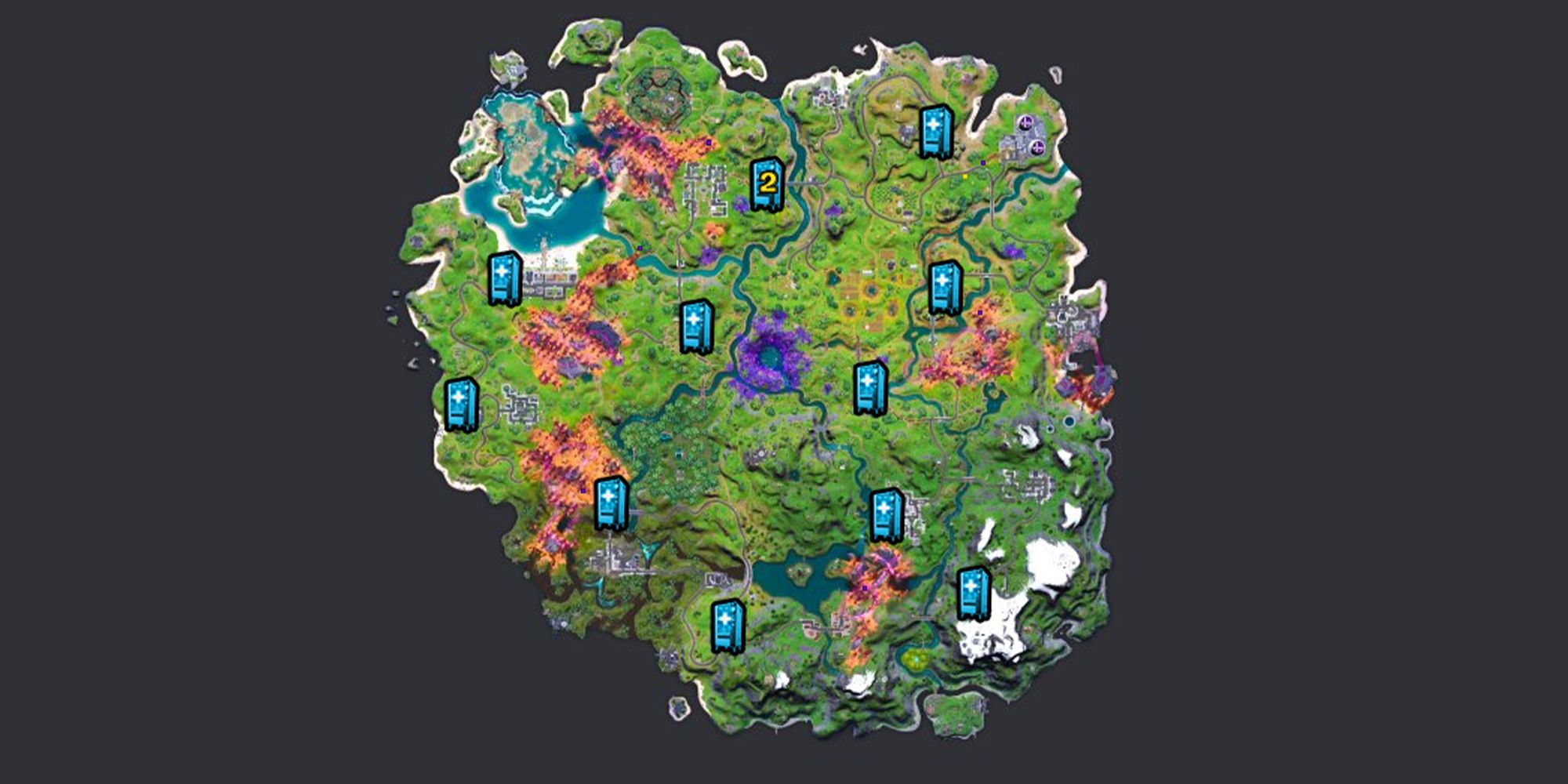 Fortnite: Every Mending Machine Location (Season 8)