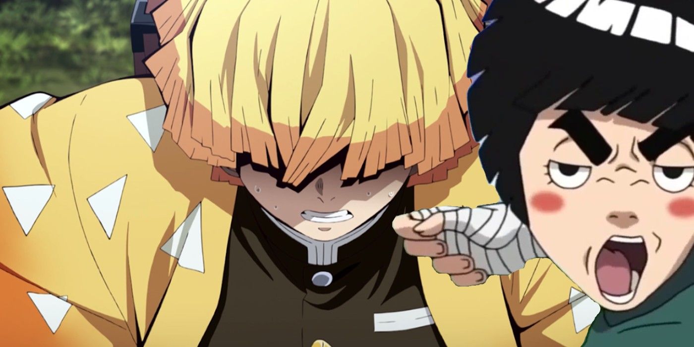 Demon Slayer's Zenitsu Borrows Rock Lee's Wildest Ability From Naruto