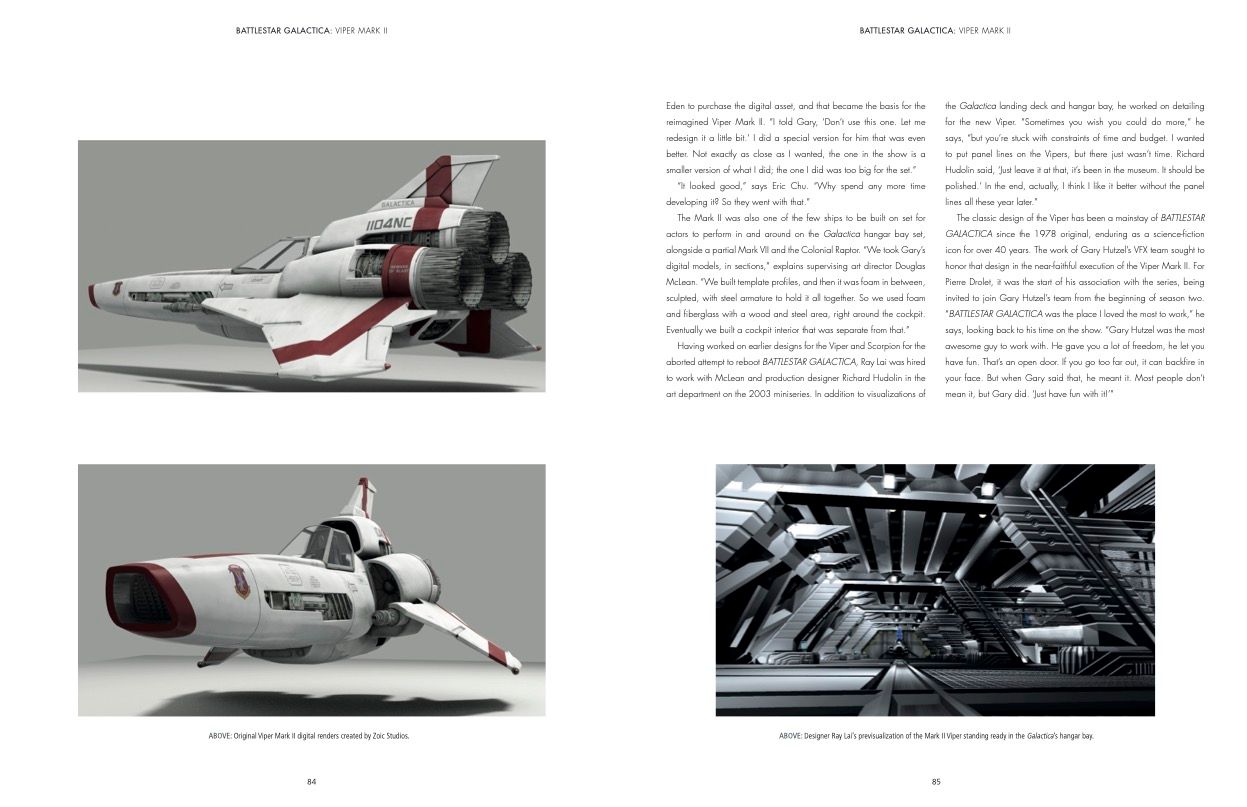 Battlestar Galactica Art Book Shows Cylon Raider & Viper Concept Art ...