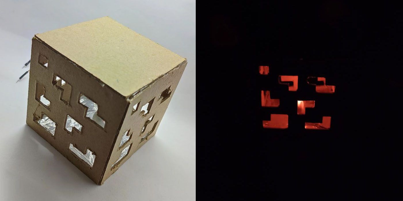 Minecraft Player Creates Homemade Ore Lamp In Real Life