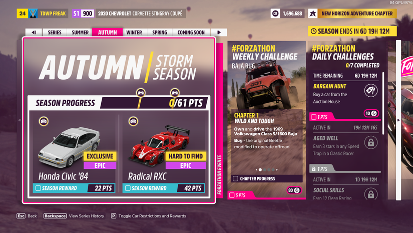 Forza Horizon 5: How to Get Forzathon Points (& What They’re For)