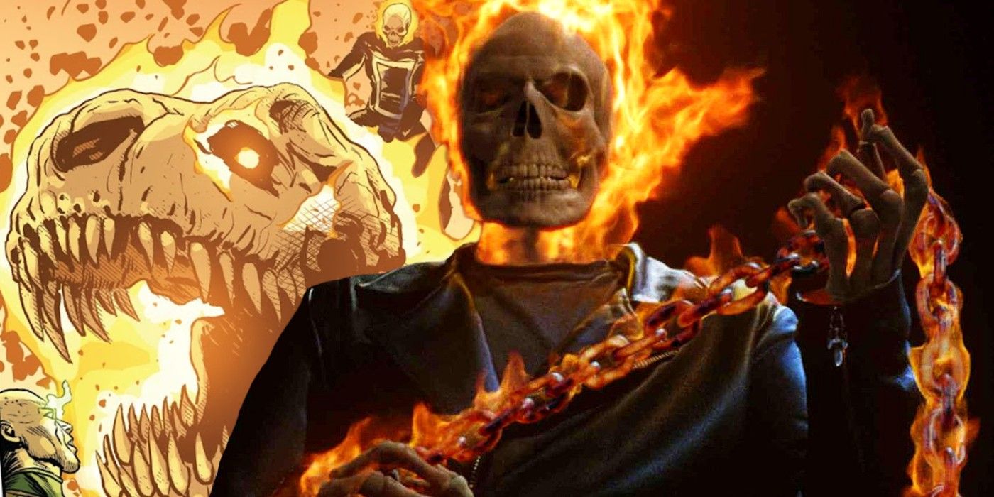 Ghost Rider Trades His Motorcycle For A Dinosaur (Literally)