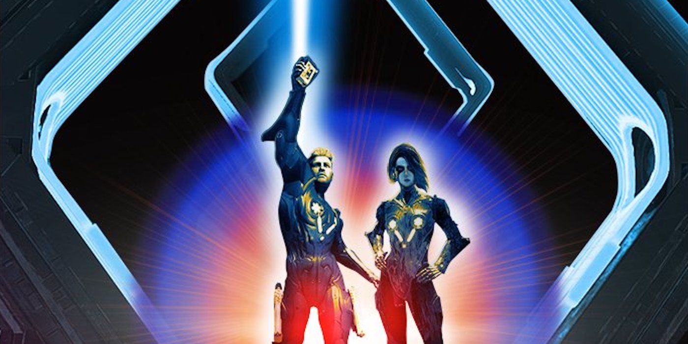 Guardians of the Galaxy Game Fan Poster Takes Star-Lord, Gamora To Tron