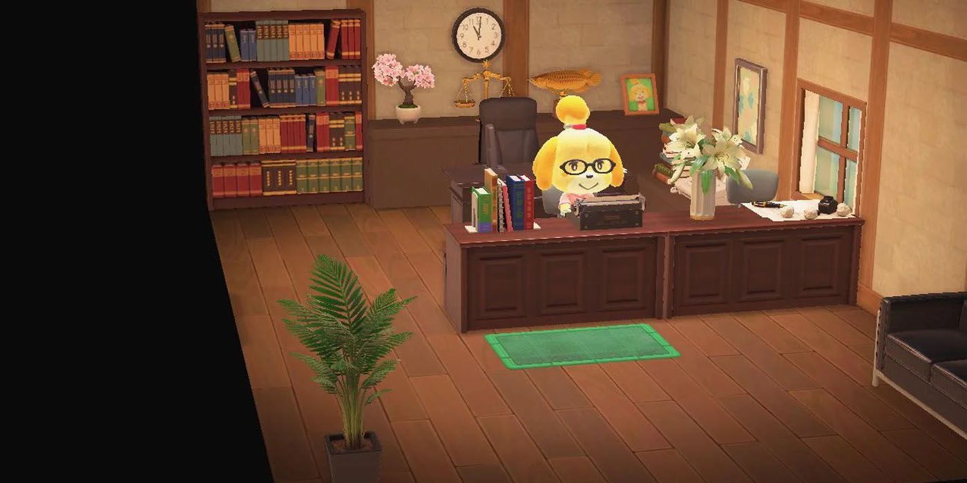 ACNH Player Turns Isabelle's Vacation Home Into New Leaf's Town Hall