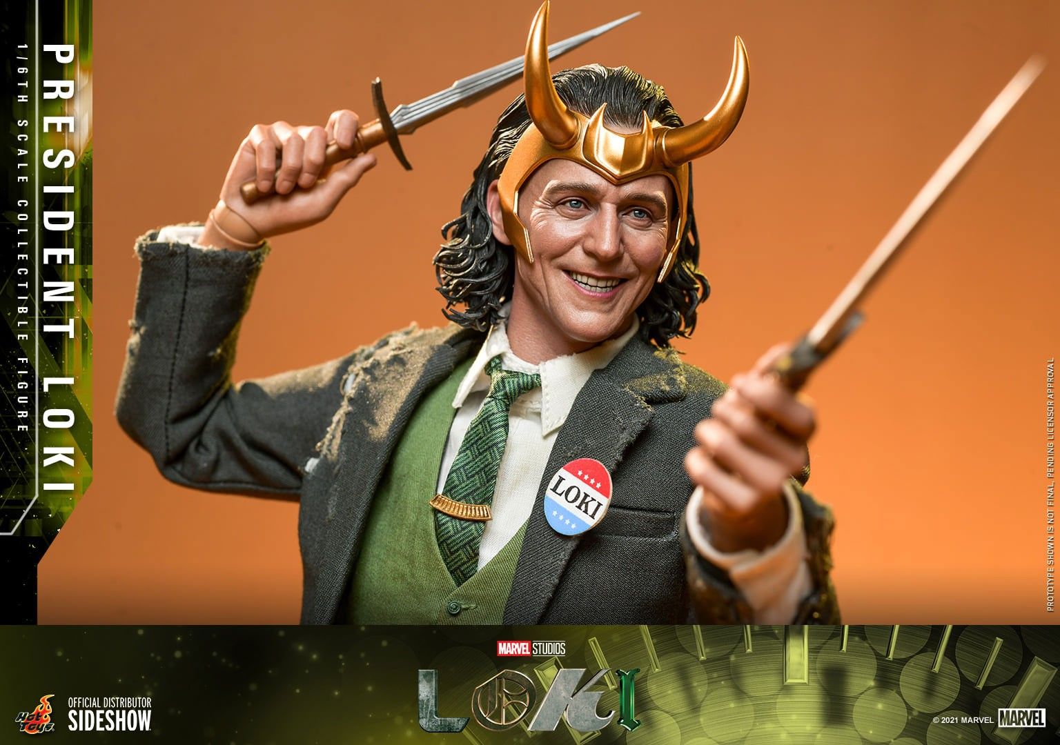 President Loki Gets Hot Toys Figure Complete With Alligator Loki