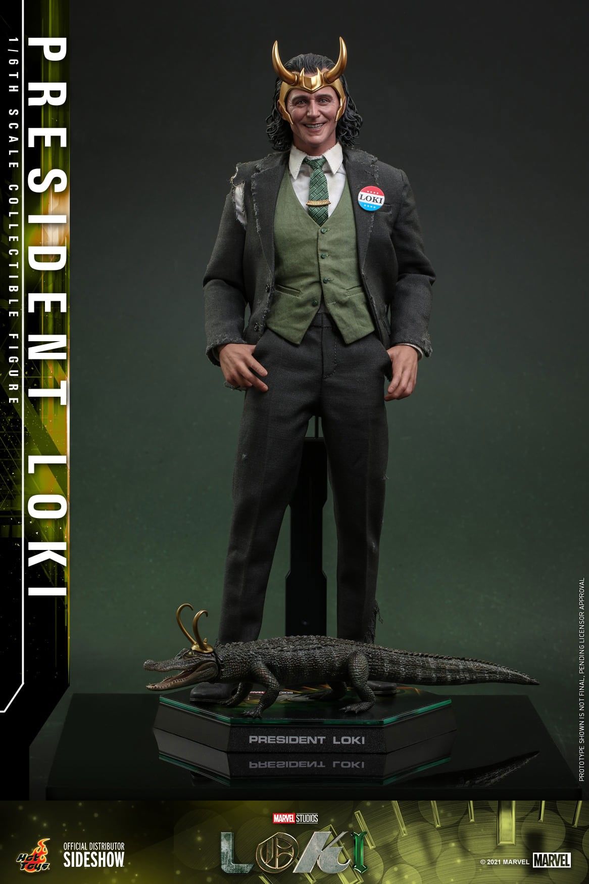 President Loki Gets Hot Toys Figure Complete With Alligator Loki