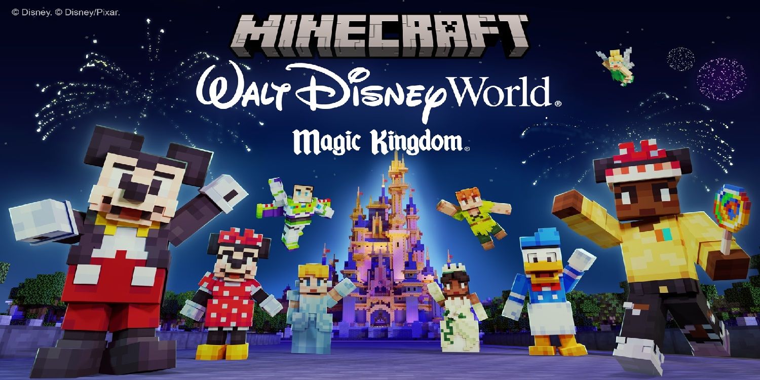 Minecraft Disney World DLC Adds Buzz Lightyear, Mickey Mouse & More