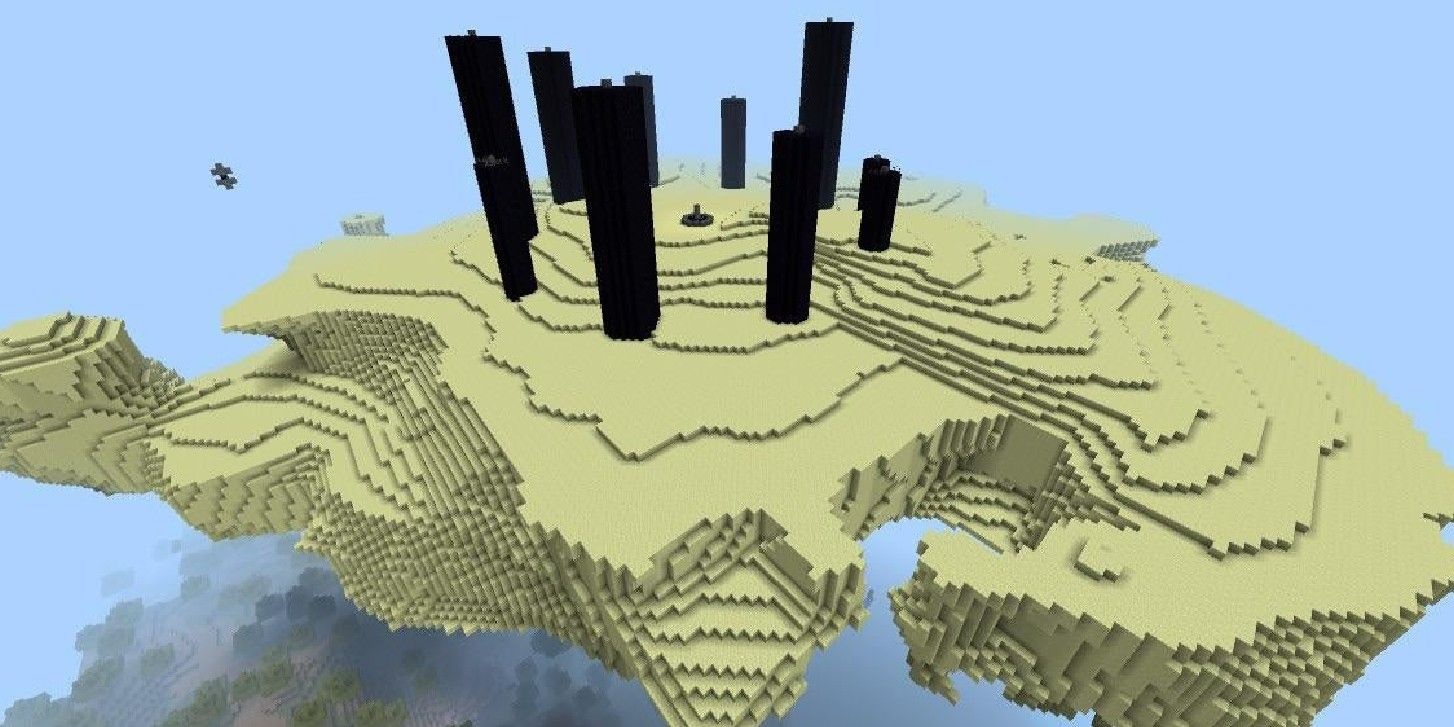 Minecraft Player Builds The End In Survival Server