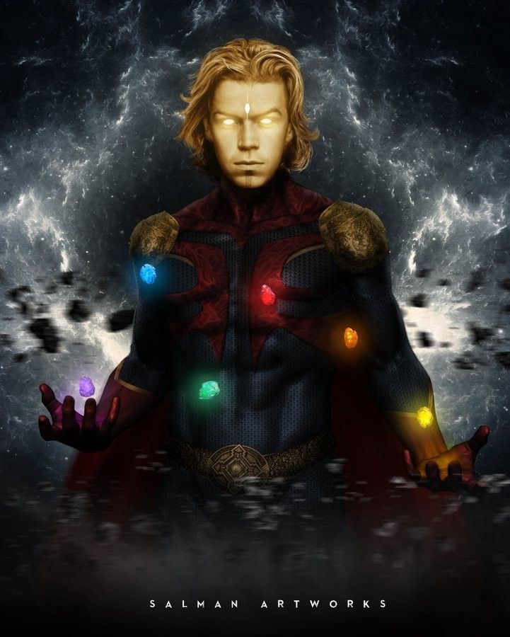 Adam Warlock Holds The Infinity Stones In Cool MCU Artwork