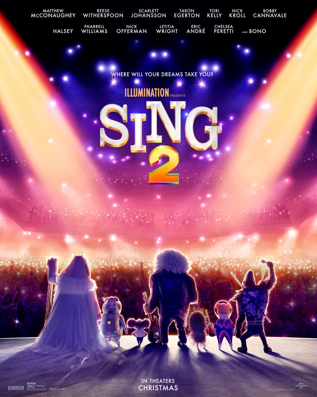 Sing 2 Poster Spotlights All 14 Of Movie’s Stars