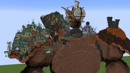 Steampunk Minecraft Robot Has A Whole On Its Back