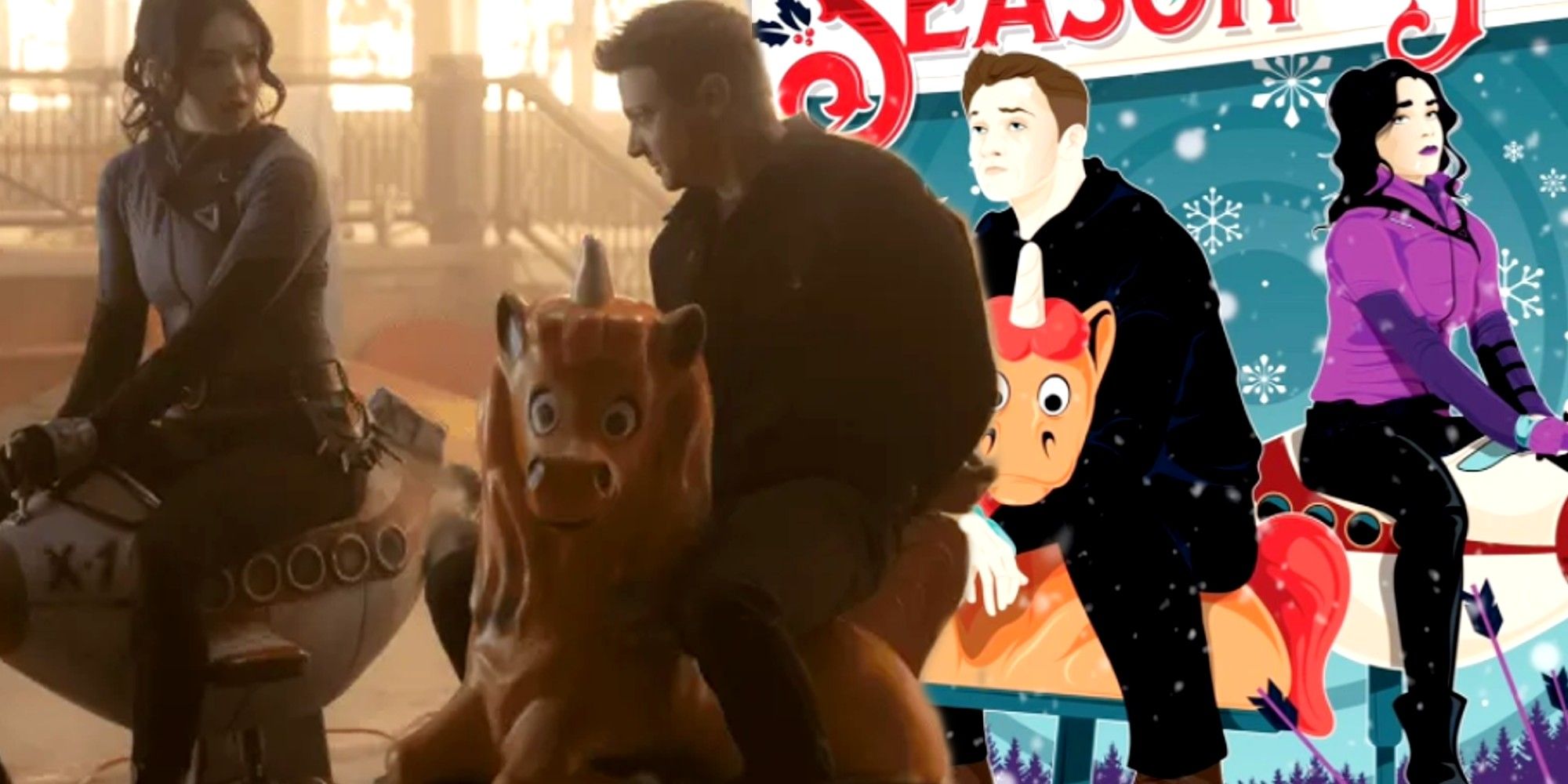 Hawkeye Gets An Official Christmas Card Featuring Clint & Kate Bishop