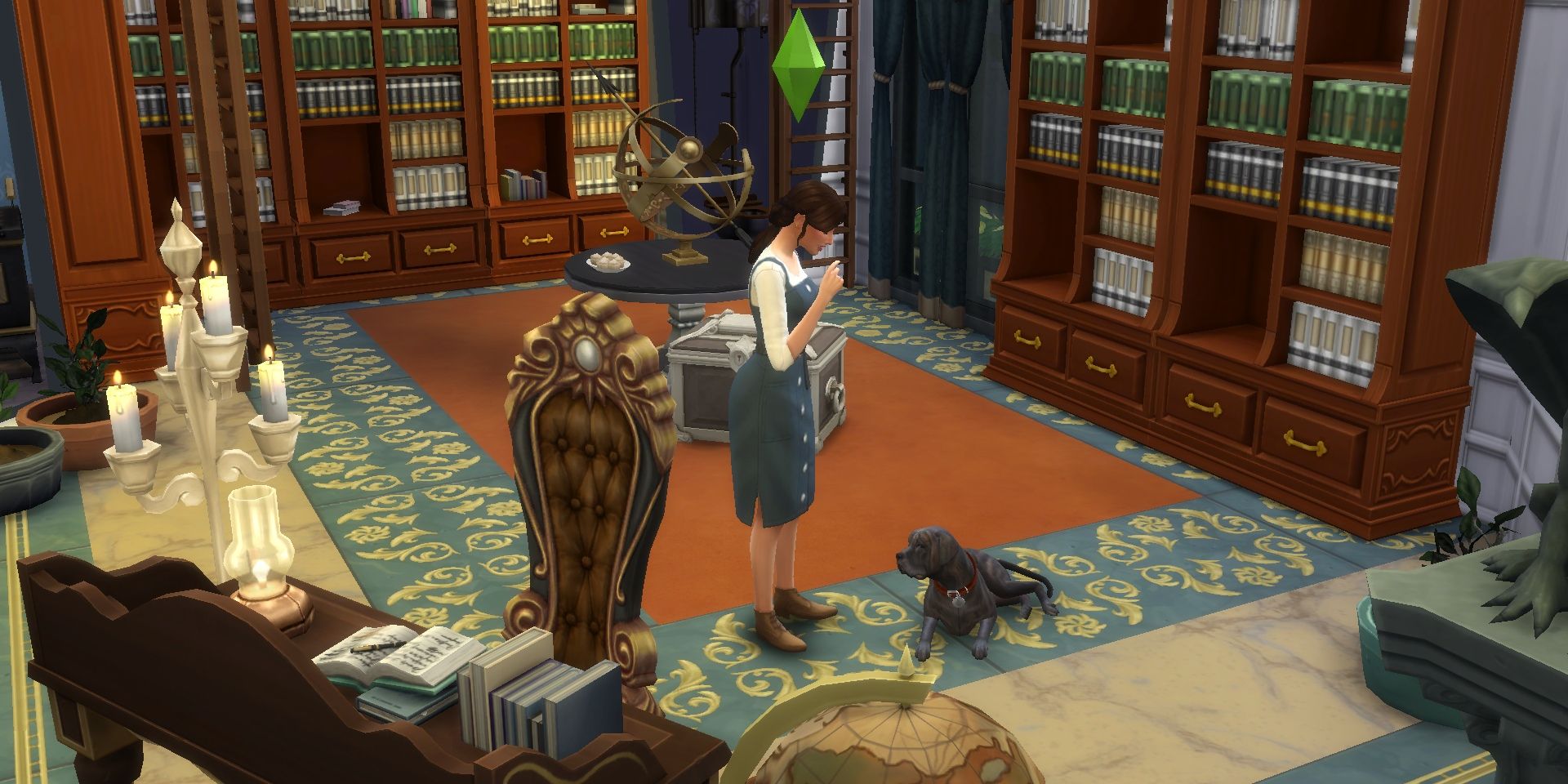 Sims 4 Recreation of Beauty & The Beast's Library Is a Fairytale Dream