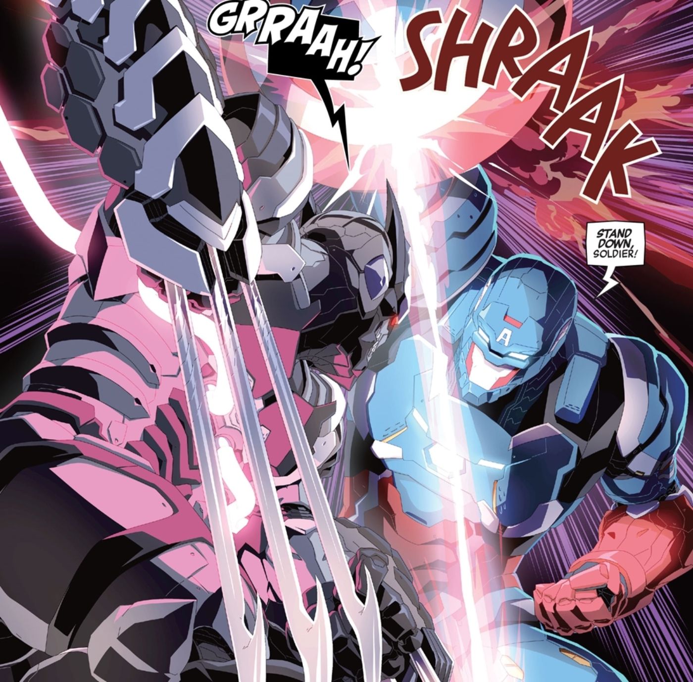 Captain America & Wolverine's Iconic Cover Recreated With High-Tech Twist