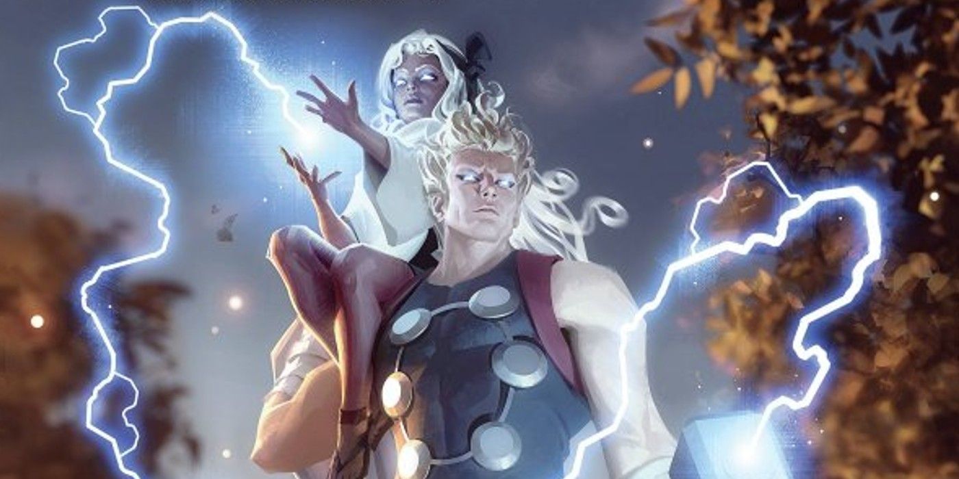 Thor & Storm Unite as Gods in Official Marvel Redesign Art