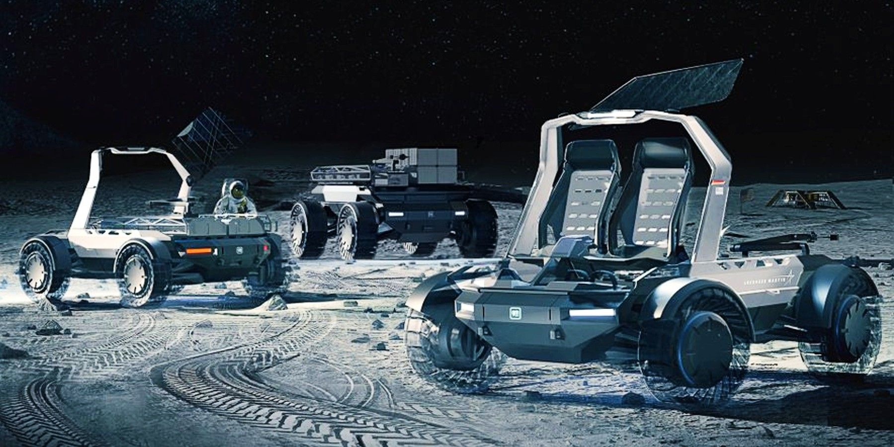 GM And Lockheed Show Off The Rovers Astronauts Will Drive On The Moon
