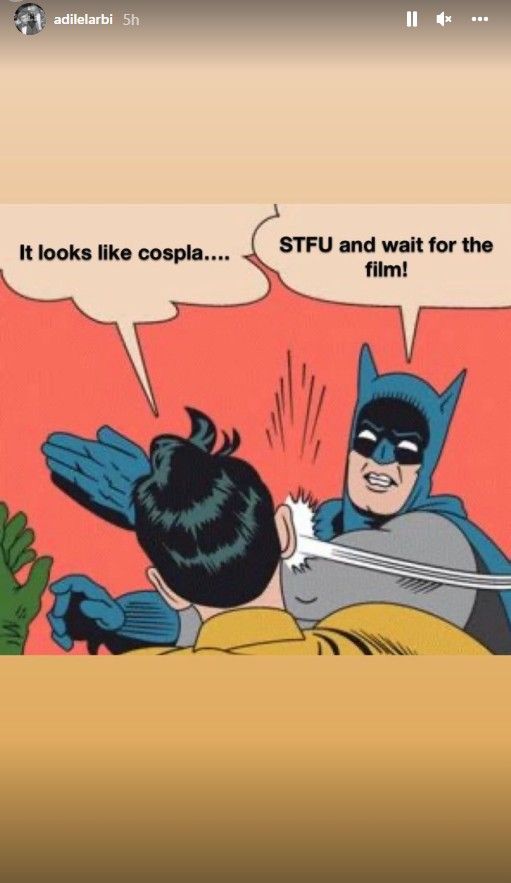 Batgirl Director Responds to Costume Criticism With Batman Slap Meme