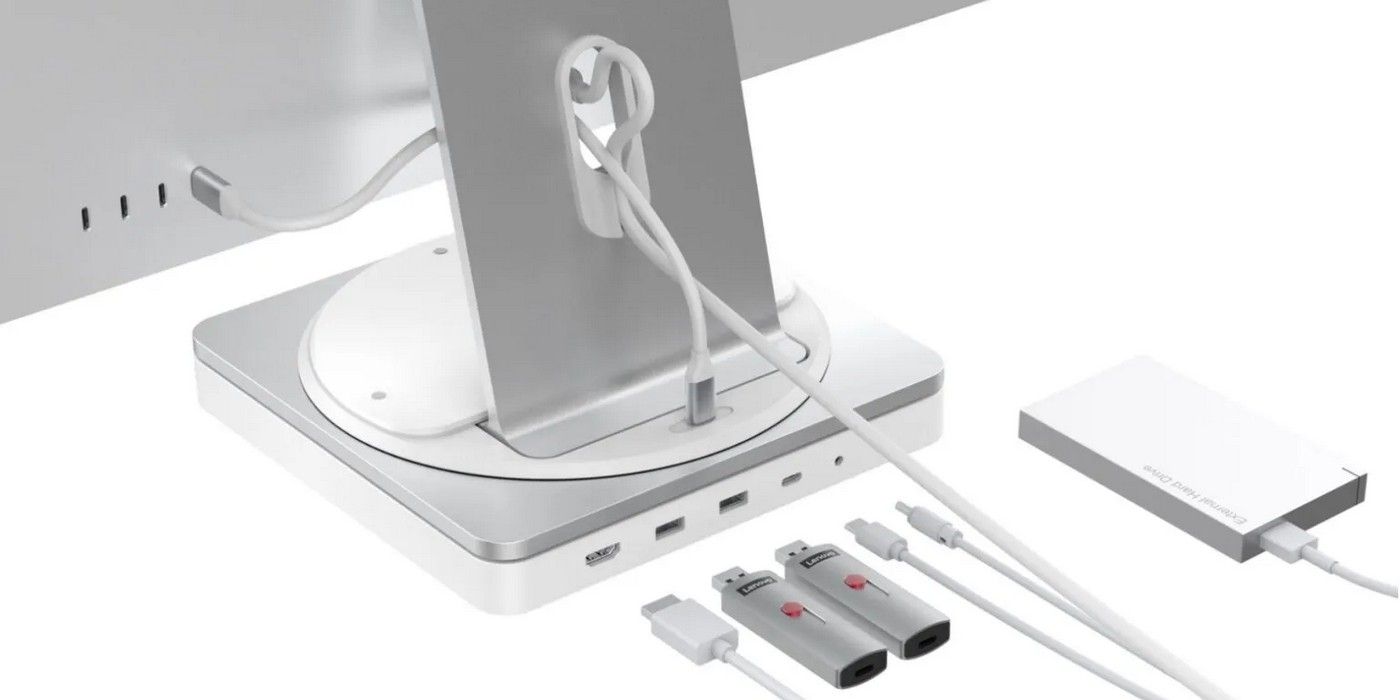 The HyperDrive Turntable Is A 360-Degree Swivel Dock For iMac