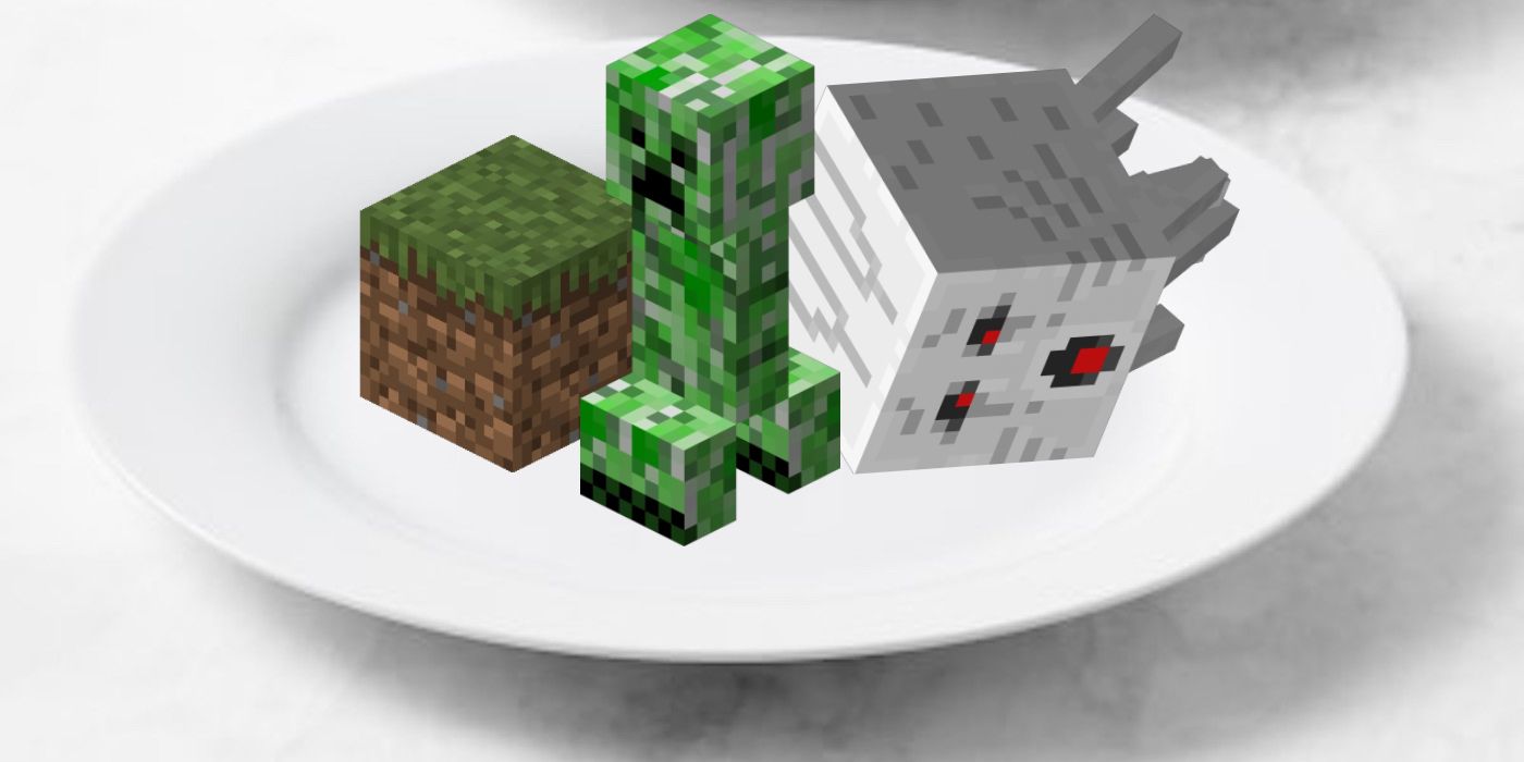 Minecraft Player Turns Ghasts, Creepers & Grass Into Delicious Snacks
