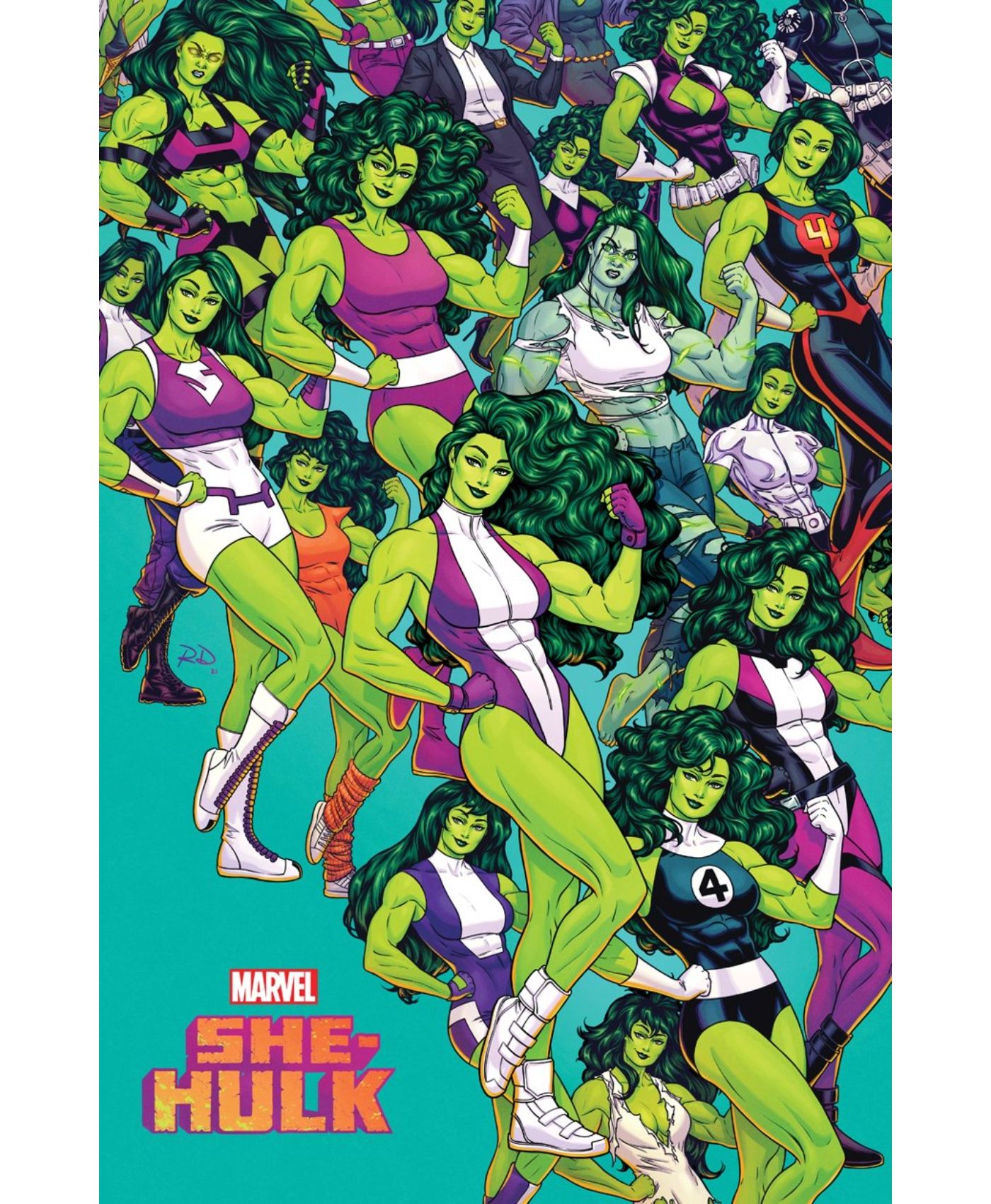 Every She-Hulk Look and Costume Stars In Phenomenal Variant Cover