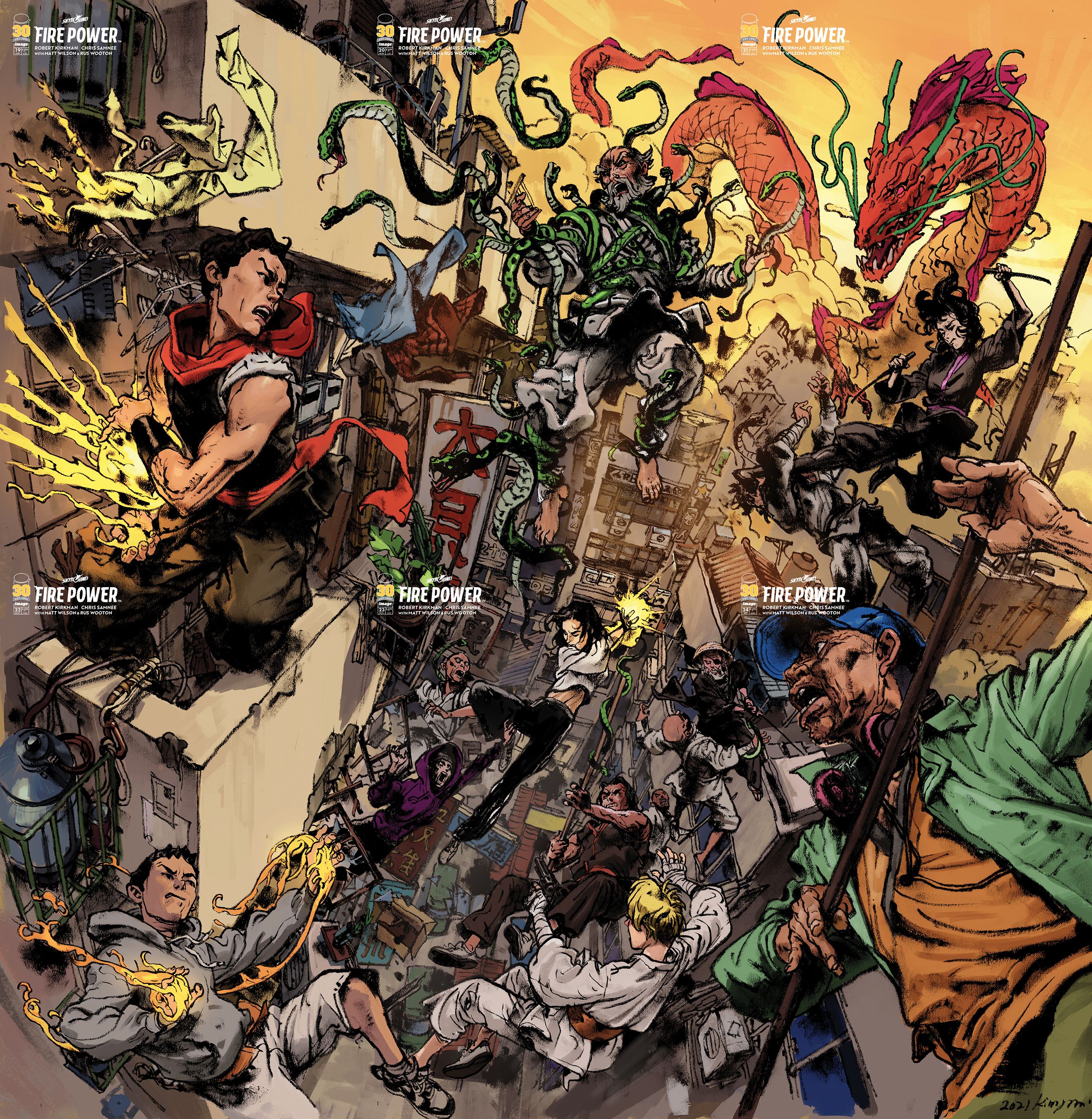 Fire Power Gets First-Ever Connecting Covers by Kim Jung Gi (Exclusive)