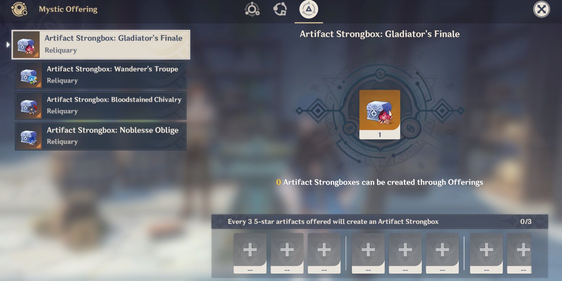 Genshin Impact’s Artifact Strongbox Should Be Improved