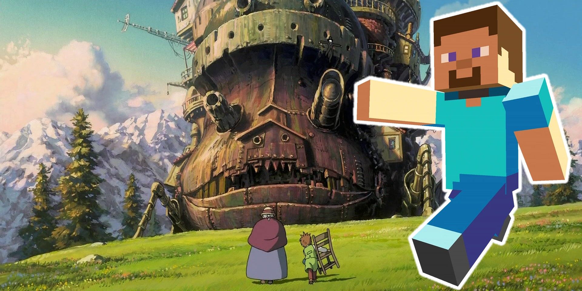 Minecraft Howl's Moving Castle Build Is A Studio Ghibli Masterpiece
