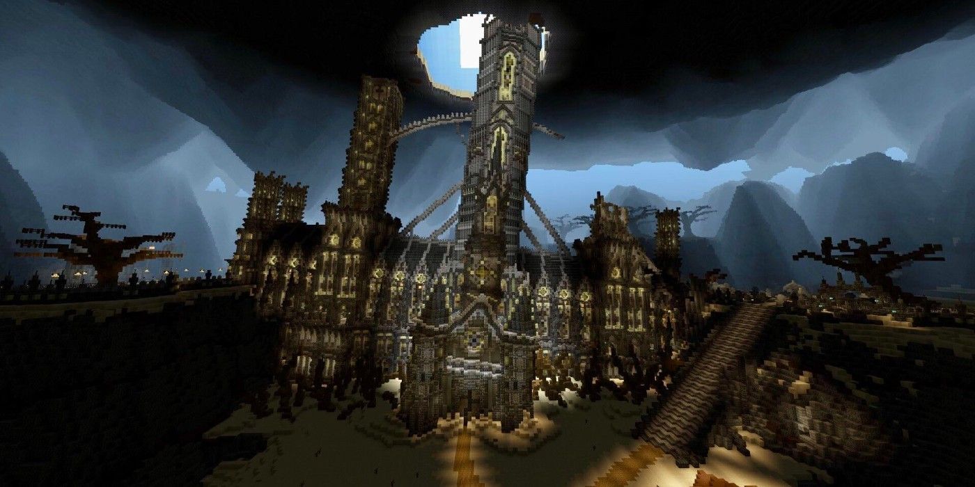 Minecraft Sunken City Build Shows Impressive Tilted Architecture