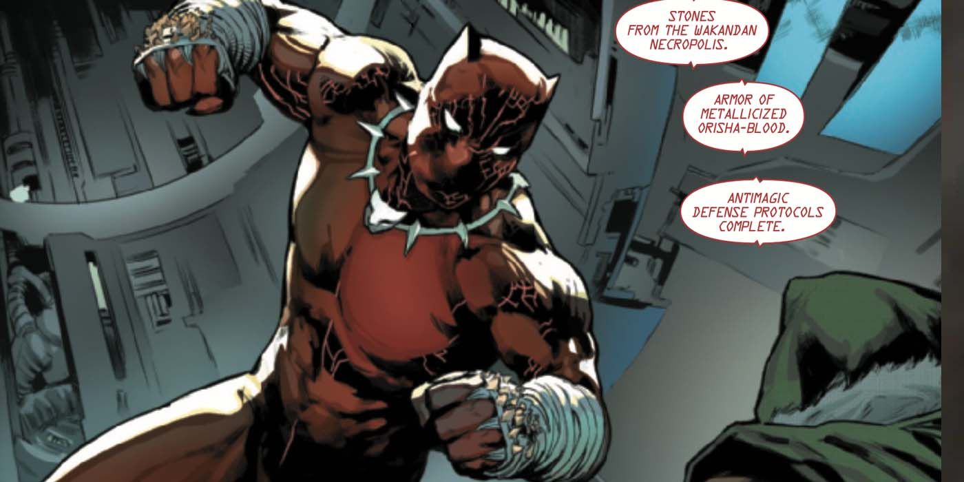 Black Panther's New Red Panther Armor Is His Biggest Upgrade Ever