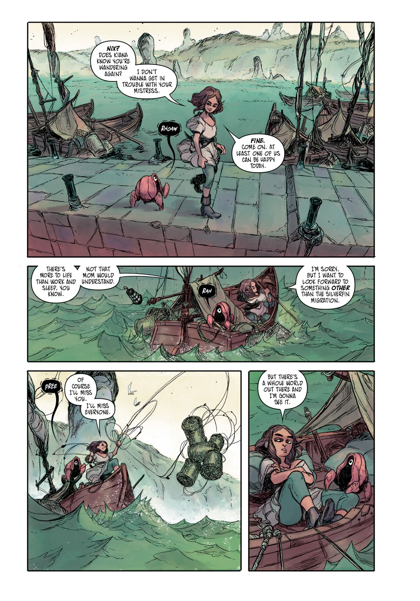 FIRST LOOK: Sea Serpent’s Heir OGN From Skybound Comet