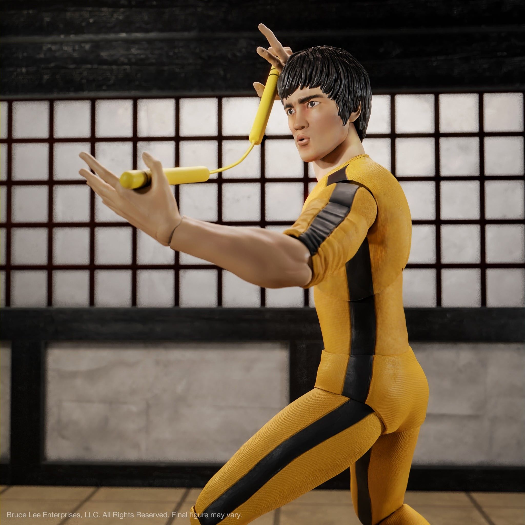 Bruce Lee Action Figure With Changeable Hands Recreates Fight Poses